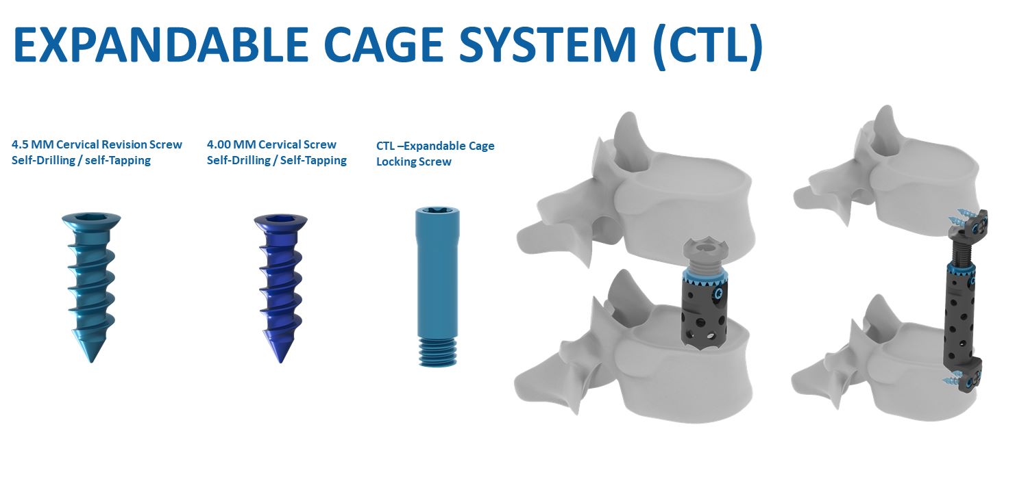 CTL (Cervical Thoracic Lumbar) Expandable Cage