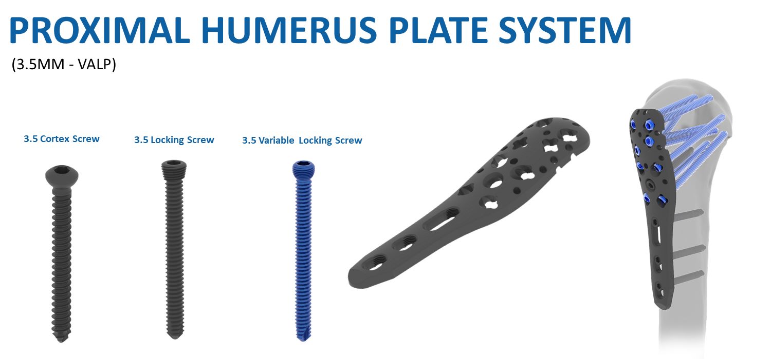 3.5 mm Proximal Humerus Variable Angle Locking Plate